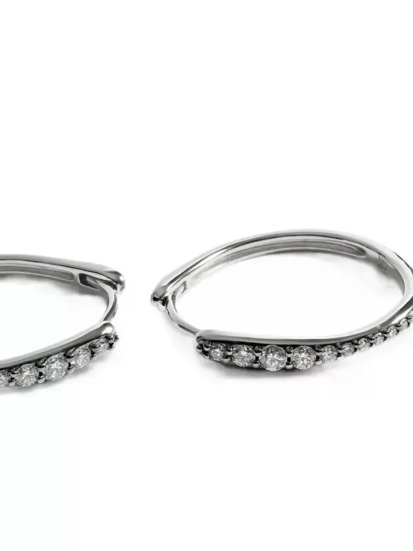 Monica Vinader Riva Pavé Diamond Hoop Earrings