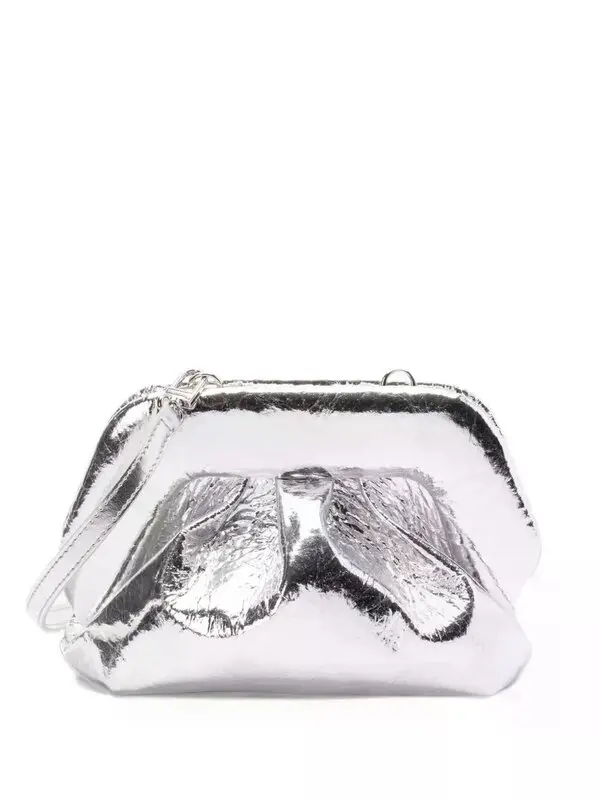 THEMOIRE Metallic-effect Gathered Shoulder Bag