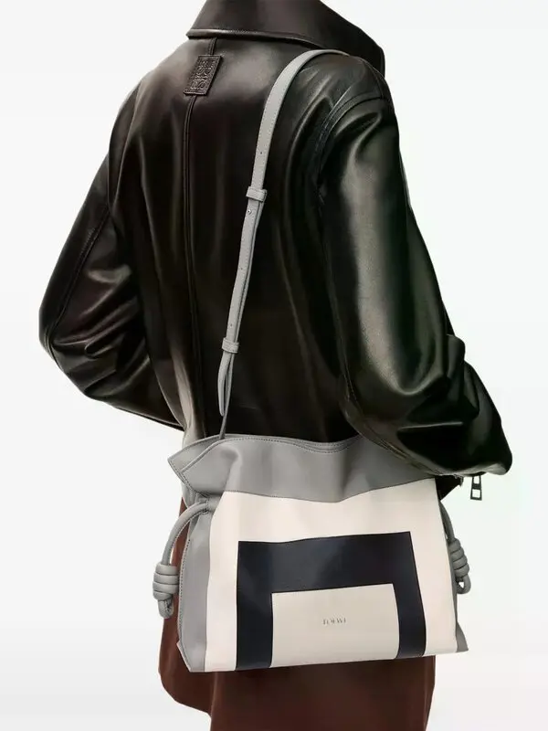 Loewe X Albers Flamenco Leather Shoulder Bag