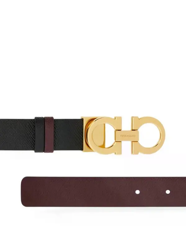FERRAGAMO Reversible-and-adjustable Gancini Belt