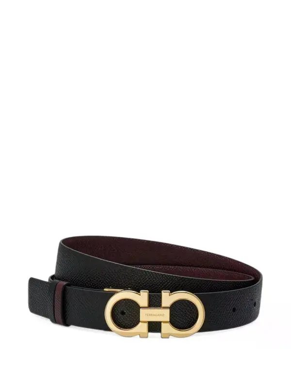 FERRAGAMO Reversible-and-adjustable Gancini Belt