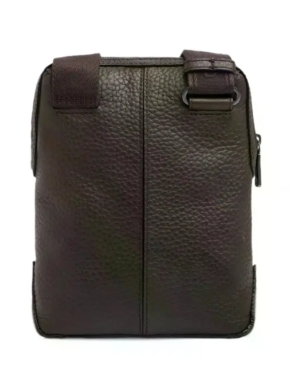 THE BRIDGE Manfredi Pebbled Leather Messenger Bag