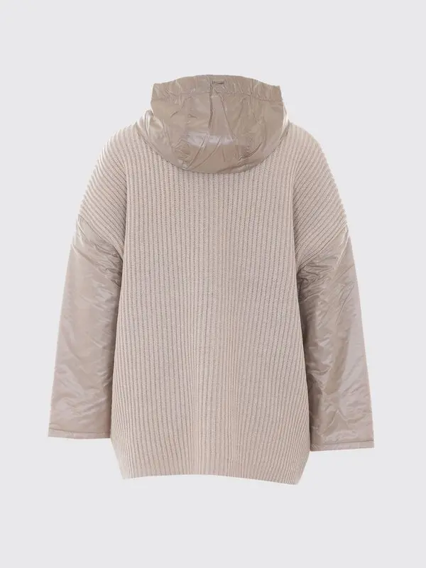 Herno Short Wool And Nylon Jacket With Padded Hood