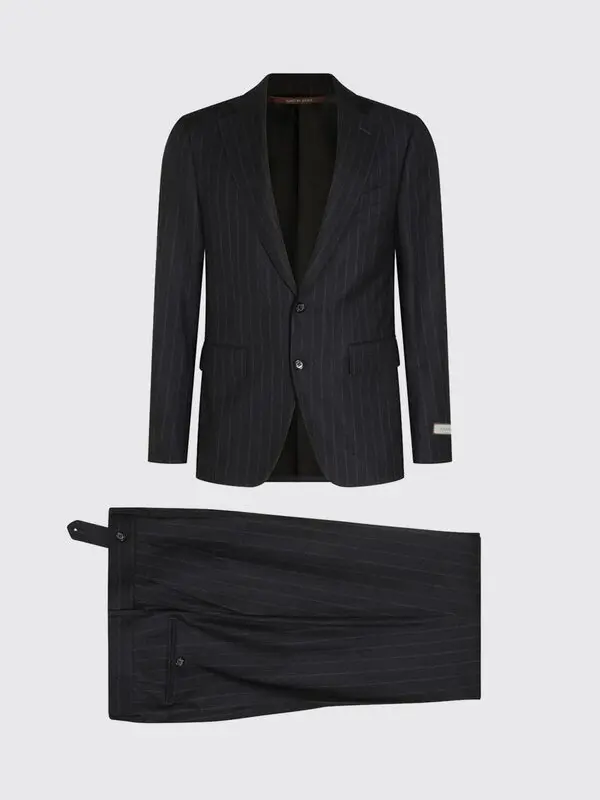 Canali Pinstriped Virgin Wool Single-breasted Suit