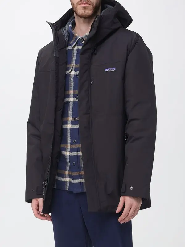Patagonia Hooded Waterproof Recycled Nylon Parka - Black