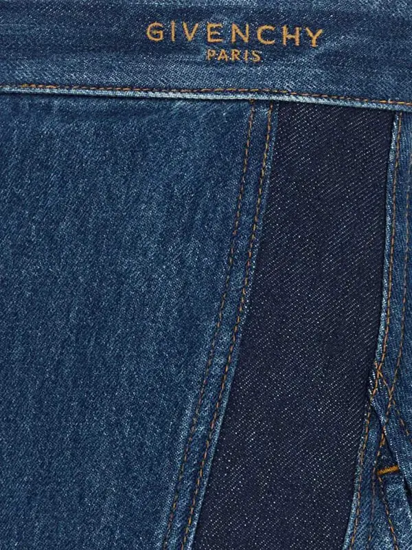 Givenchy High-waisted Cotton Denim Pencil Mini Skirt