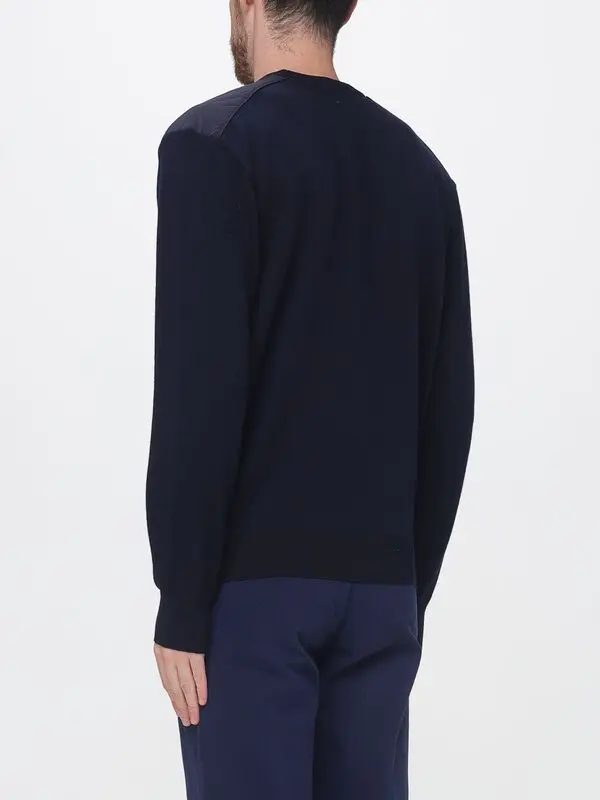 Paul & Shark Crewneck Jumper In Pure Merino Wool With Ribbed Trims