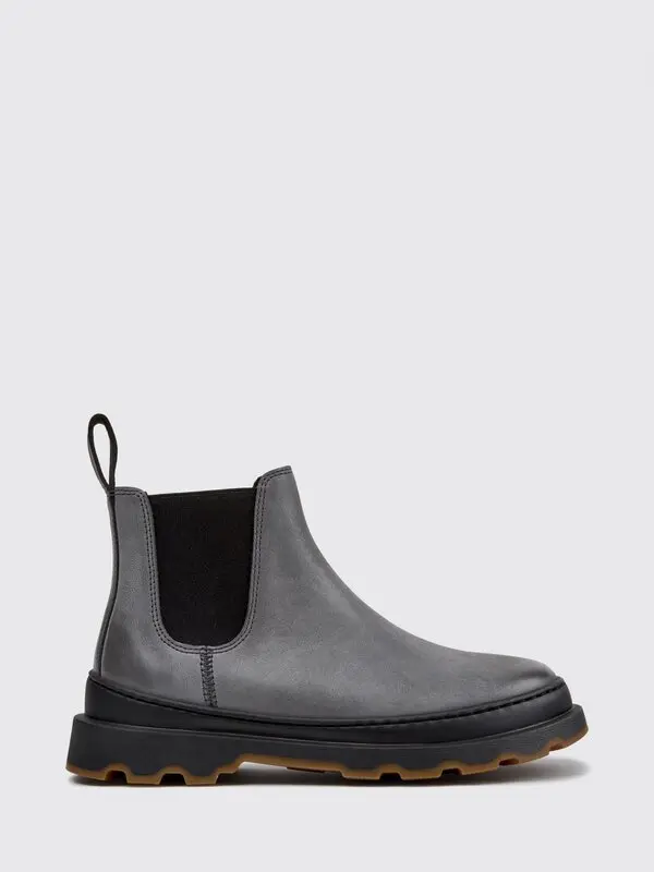 Camper Flat Ankle Boot - Grey