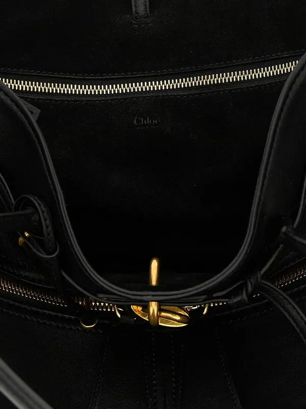Chloé Paddington Lambskin Leather Shoulder Bag With Padlock