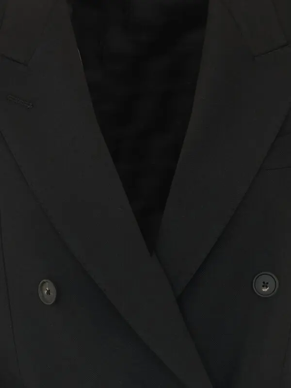 Tagliatore Double-breasted Tailored Suit In Stretch Wool Blend