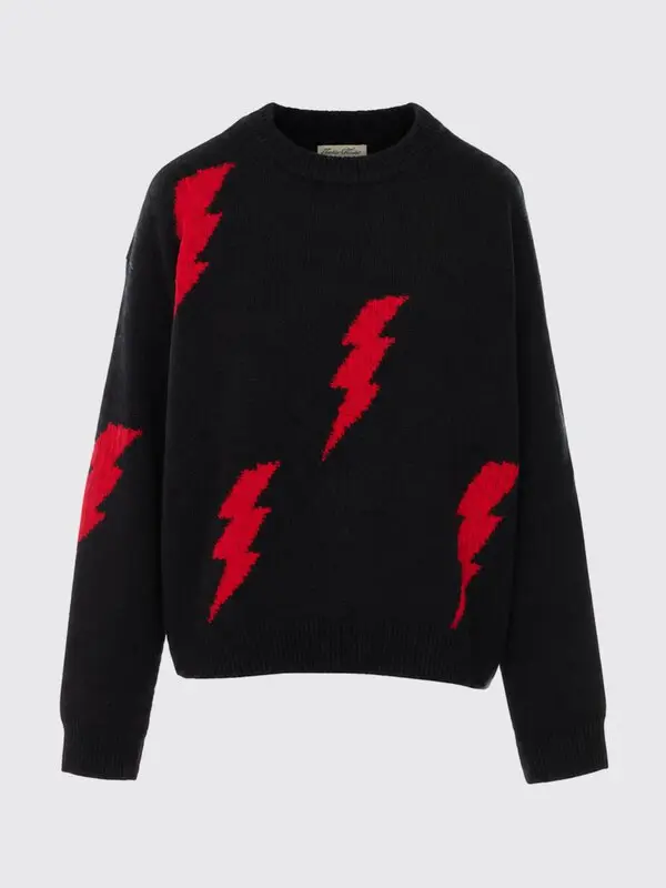 Zadig&Voltaire Graphic Print Cashmere Crewneck Jumper With Dropped Shoulders