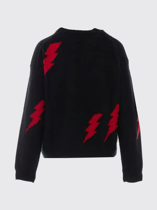 Zadig&Voltaire Graphic Print Cashmere Crewneck Jumper With Dropped Shoulders