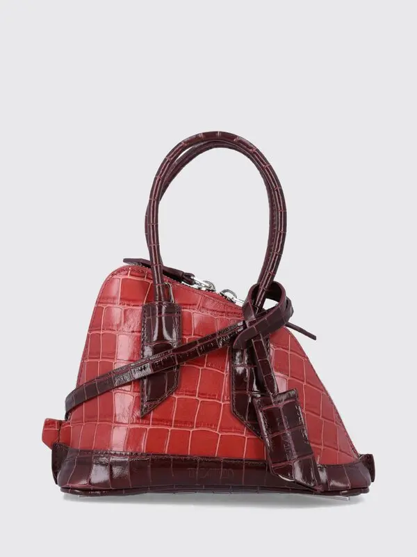 Attico La Sant Ambroeus Bicolour Croc-effect Leather Handbag