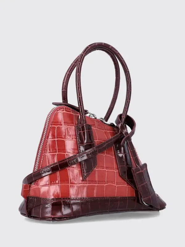 Attico La Sant Ambroeus Bicolour Croc-effect Leather Handbag