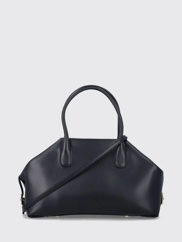 THEMOIRE Talia Flared Vegan Leather Handbag With Removable Shoulder Strap