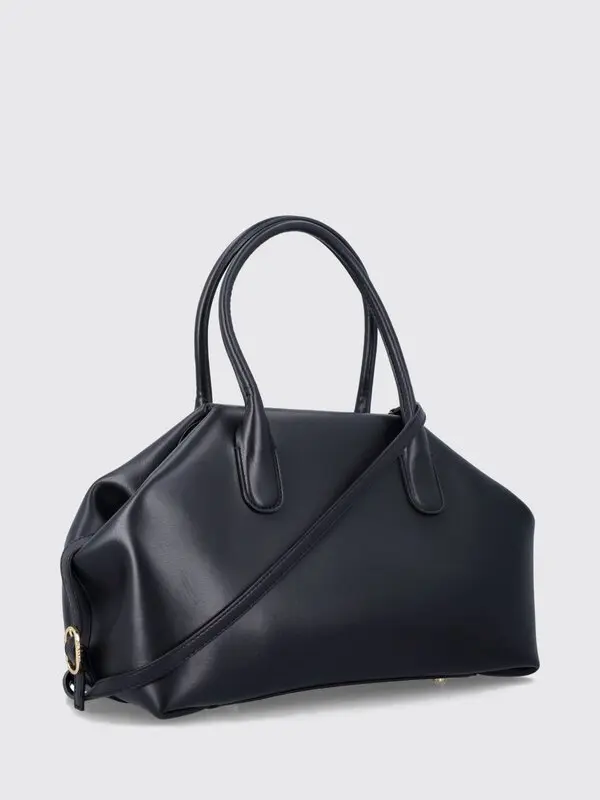 THEMOIRE Talia Flared Vegan Leather Handbag With Removable Shoulder Strap