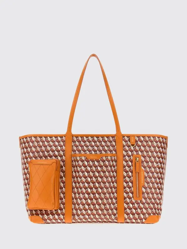 ANYA HINDMARCH I Am A Plastic Bag Coated Cotton Tote Bag With Printed Logo