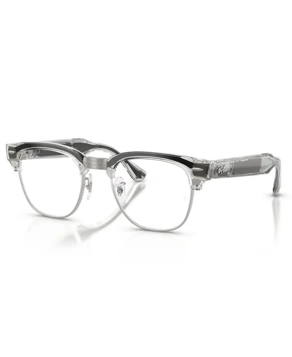 Ray-ban Meta Audio Clubmaster Optics Polarized Eyeglasses - Grey