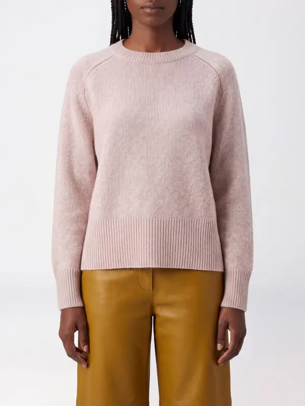 NOTSHY Pure Cashmere Crewneck Jumper With Long Sleeves And Ribbed Trim - Beige