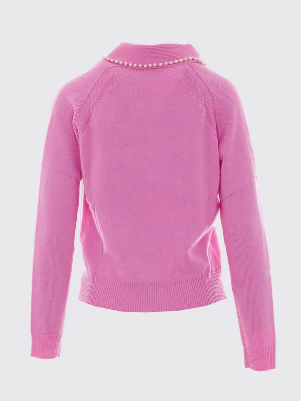 Essentiel Antwerp Pearl-embellished Jewel Neck Jumper In Wool And Cashmere