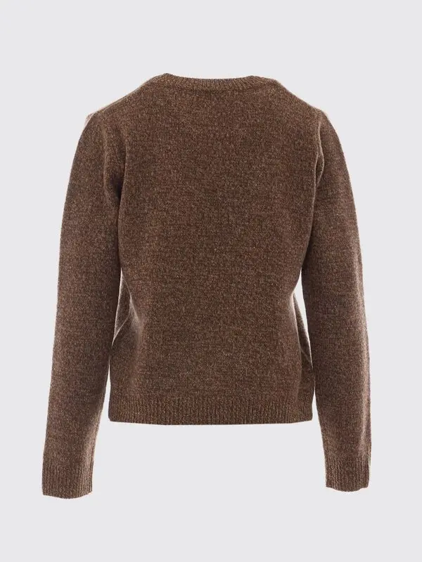 Essentiel Antwerp Bead-embroidered Wool Crewneck Jumper - Beige