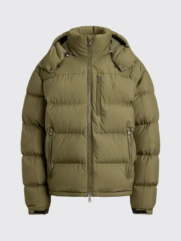 Polo Ralph Lauren Quilted Recycled Polyester Puffer Jacket With Hood - Olive