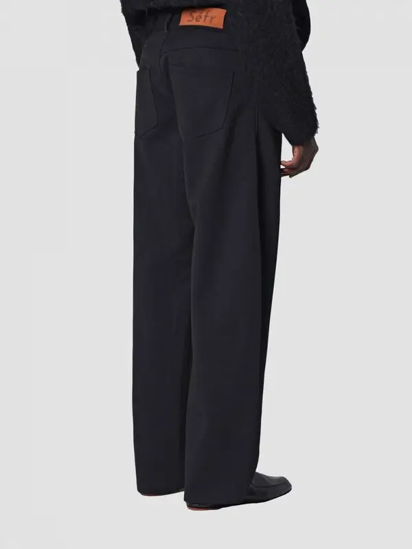 Séfr Oktai Mid-rise Wool-blend Wide-leg Trousers