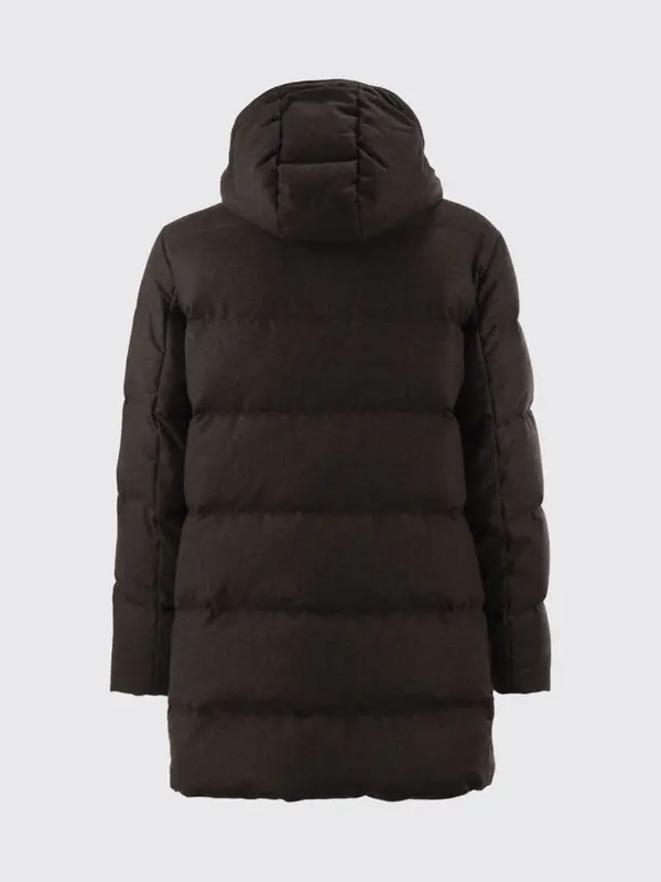 FAY Hooded Padded Jacket With Iconic Hook Closure