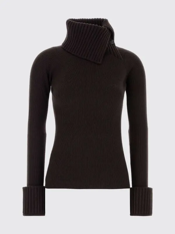 Sportmax Slim Fit Long-sleeved Wool Blend Roll Neck Jumper