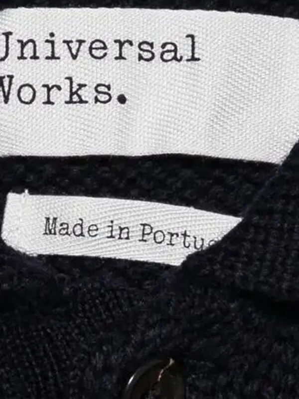 Universal Works Long-sleeved Knitted Polo Shirt In Pure Wool