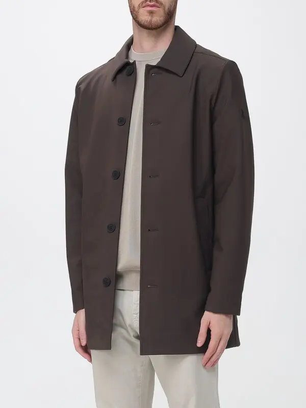 HESKIMO Waterproof Knee-length Stretch-nylon Trench Coat - Brown