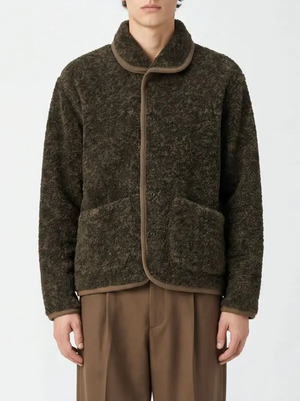Universal Works Peter Pan Collar Wool-blend Fleece Jacket