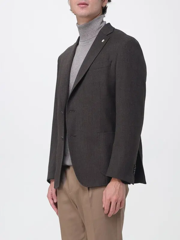 MANUEL RITZ Single-breasted Stretch-polyester Blazer With Patch Pockets