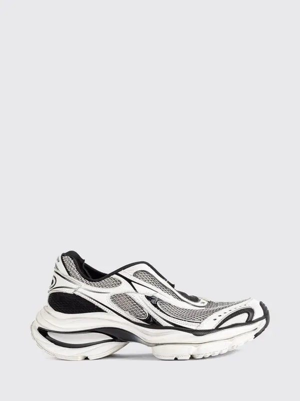 Balenciaga Distressed-effect Mesh Slip-on Sneakers With Embroidered Logo