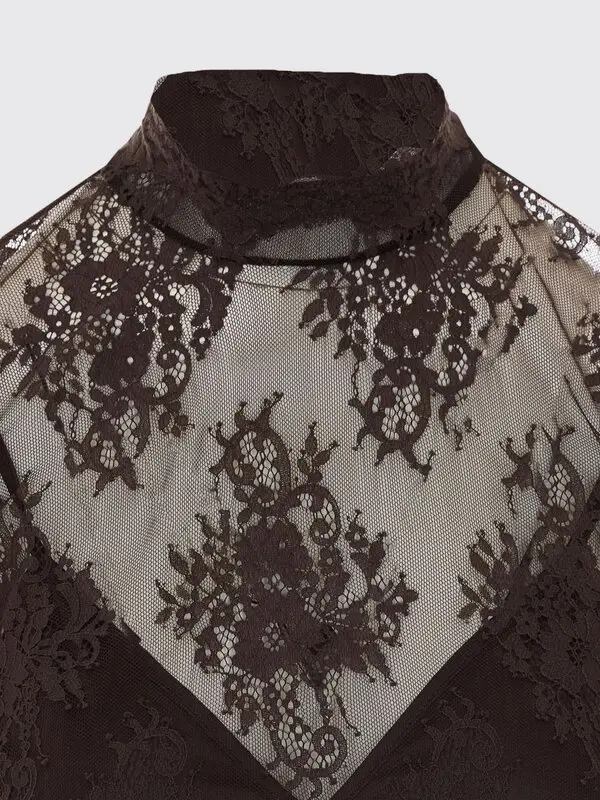 ANIYE BY Long-sleeved High-neck Lace Mini Dress With An Internal Slip