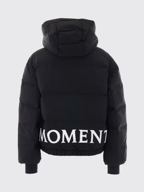 Perfect Moment Hooded Quilted Nylon Cropped Puffer Jacket With Funnel Neck