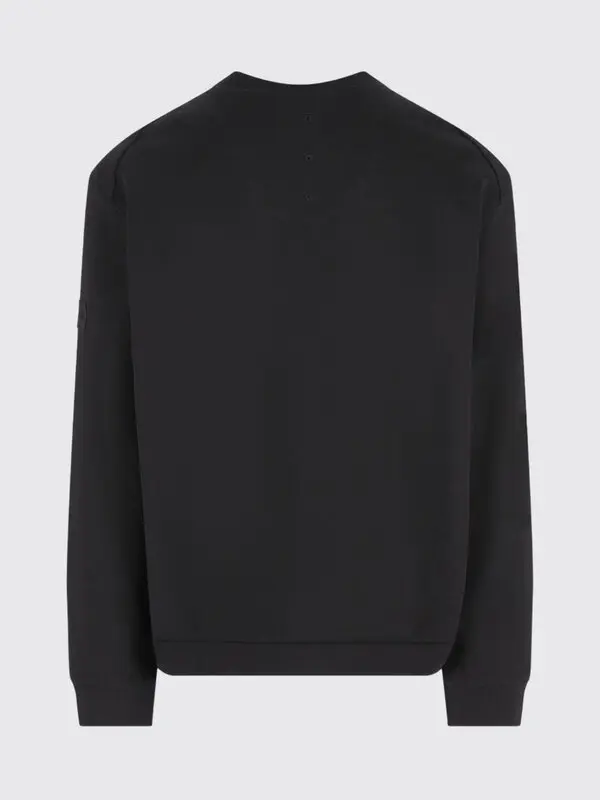 Premiata Cotton Crew-neck Sweatshirt With Applied Logo And Ribbed Trims