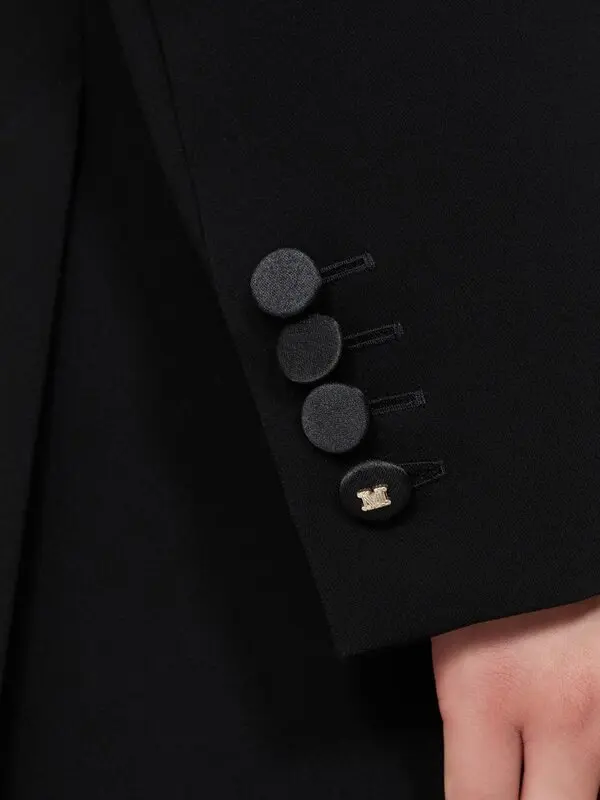 Max Mara Short Double-breasted Blazer With Peak Lapels