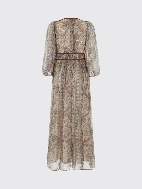 Ba&sh Long Paisley Print Viscose Tunic With V-neck