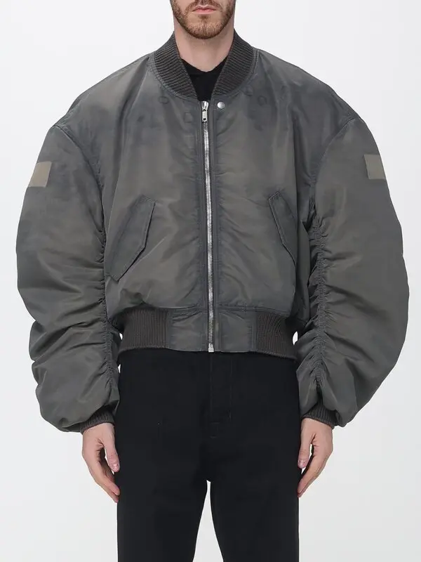 Rick Owens Oversized Water-repellent Padded Nylon Bomber Jacket With Zip Closure