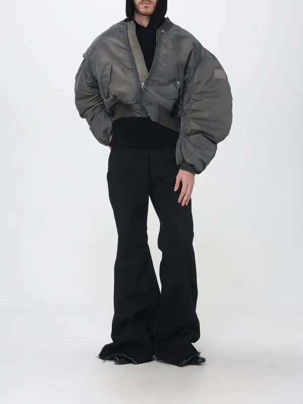 Rick Owens Oversized Water-repellent Padded Nylon Bomber Jacket With Zip Closure