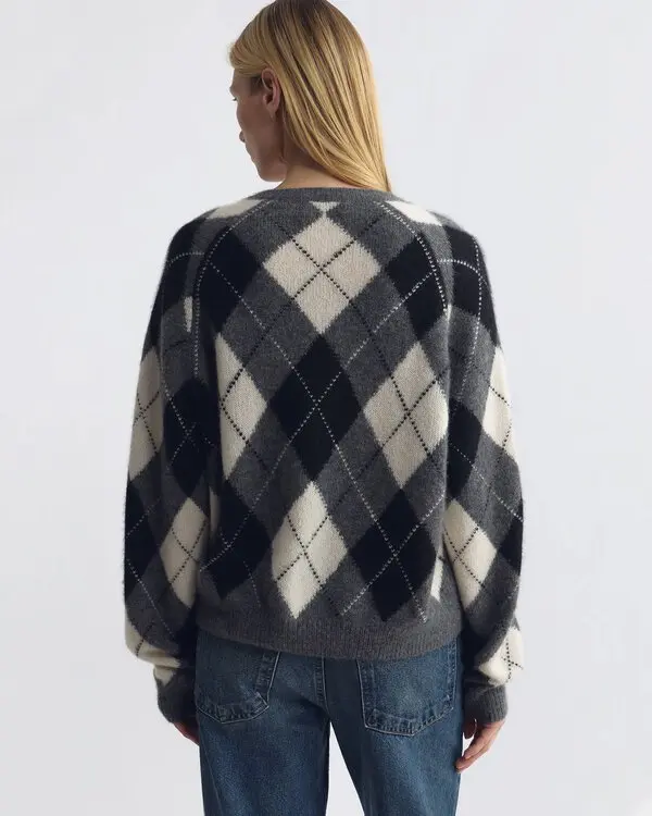 NILI LOTAN Feron Argyle Sweater