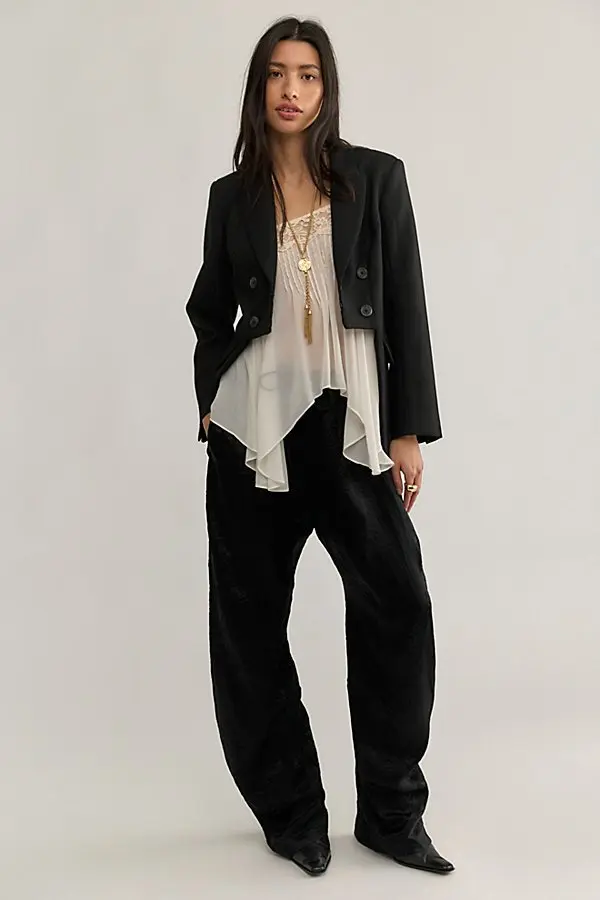 Free People Caspar High Low Blazer