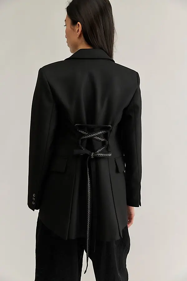 Free People Caspar High Low Blazer