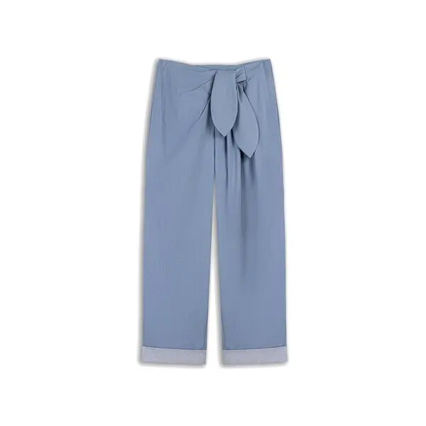 NOCTURNE Tie Detail Pleated Trousers