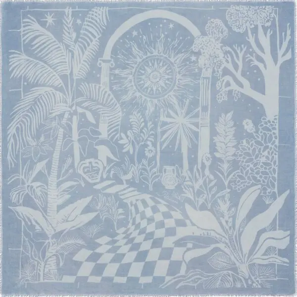 PETRUSSE Cashmere Scarf Villa Denim - Blue