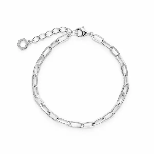 CIER Paperclip Chain Bracelet - Silver
