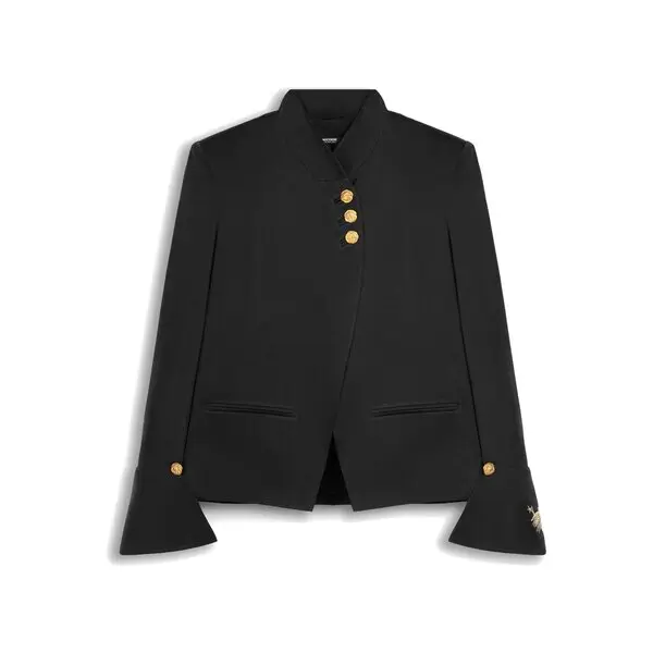 NOCTURNE Embroidery Detail Stand Collar Jacket