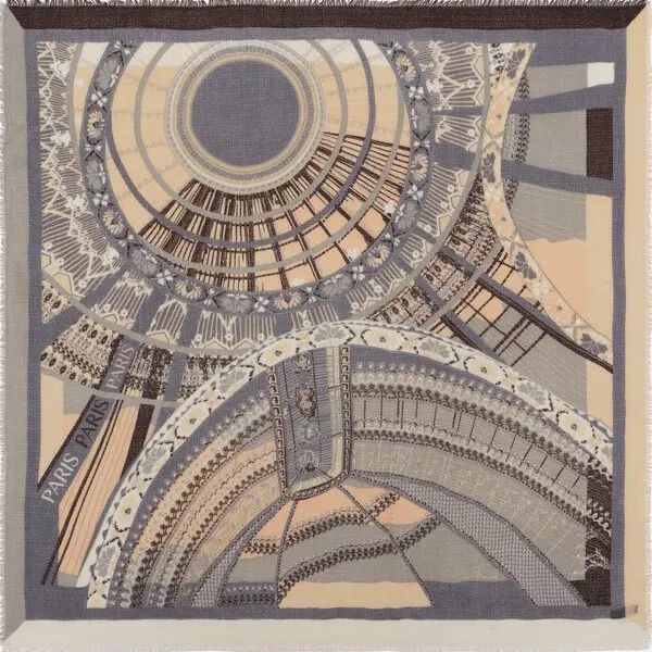 PETRUSSE Neutrals Wool Scarf Sous Le Ciel De Paris