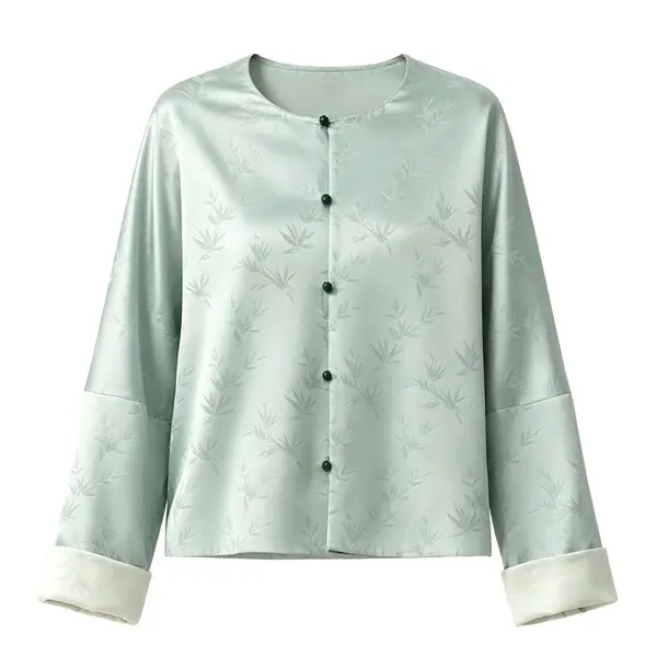 SILKINC Silk Jacquard Double Sided Jacket